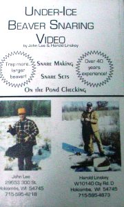 UNDER-ICE BEAVER SNARING by John Lee & Harold Linskey DVD (UIBS by JohnLee Harold Linskey ...